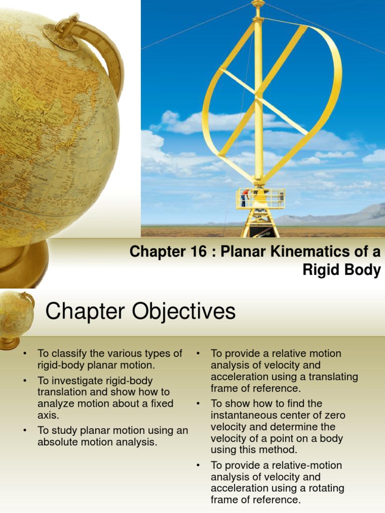 Chapter 16: Planar Kinematics of A Rigid Body | PDF | Rotation Around A Fixed Axis | Kinematics