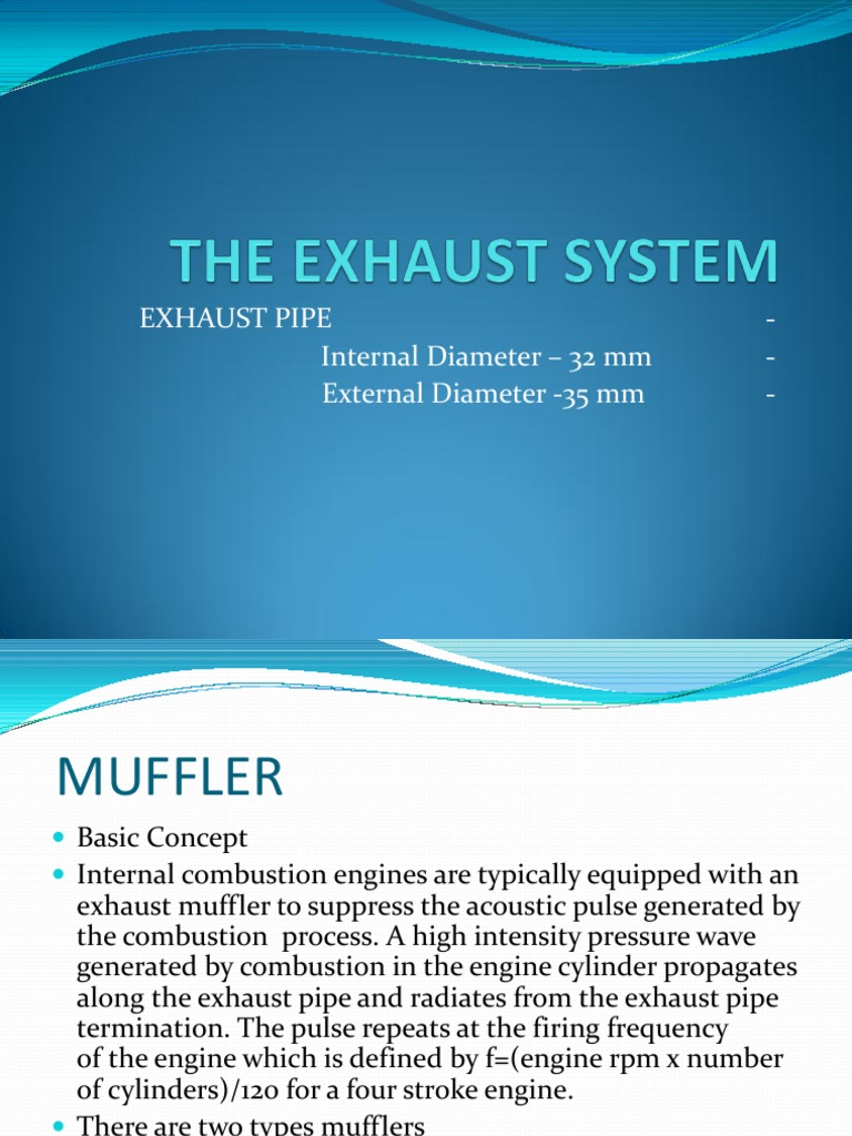 Exhaust Muffler Design Calculations | PDF | Science & Mathematics