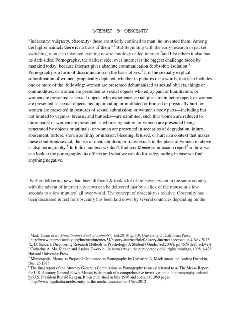 Indecency | Obscenity | First Amendment To The United States Constitution