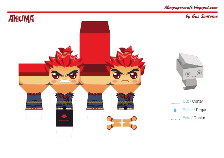 AKUMA MiniPapercraft by Gus Santome | PDF