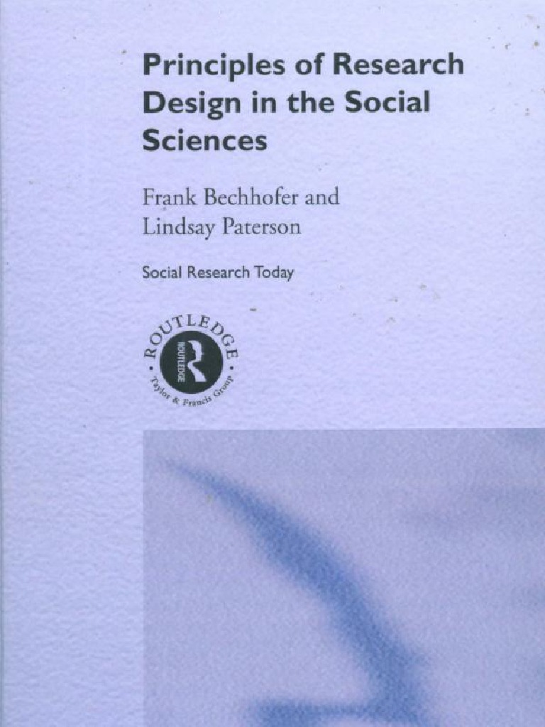 Principles of Research Design in The Social Sciences | PDF | Experiment ...
