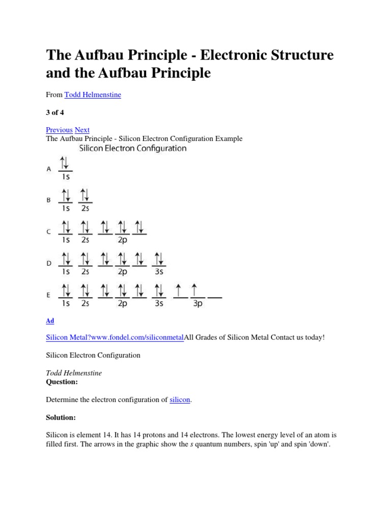 Aufbau Principle | PDF