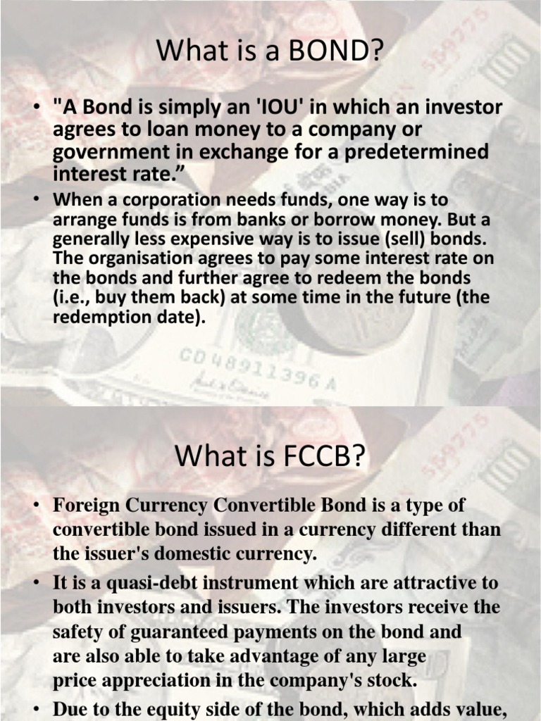 FCCB PPT 1233754920898381 2 | PDF | Convertible Bond | Bonds (Finance)