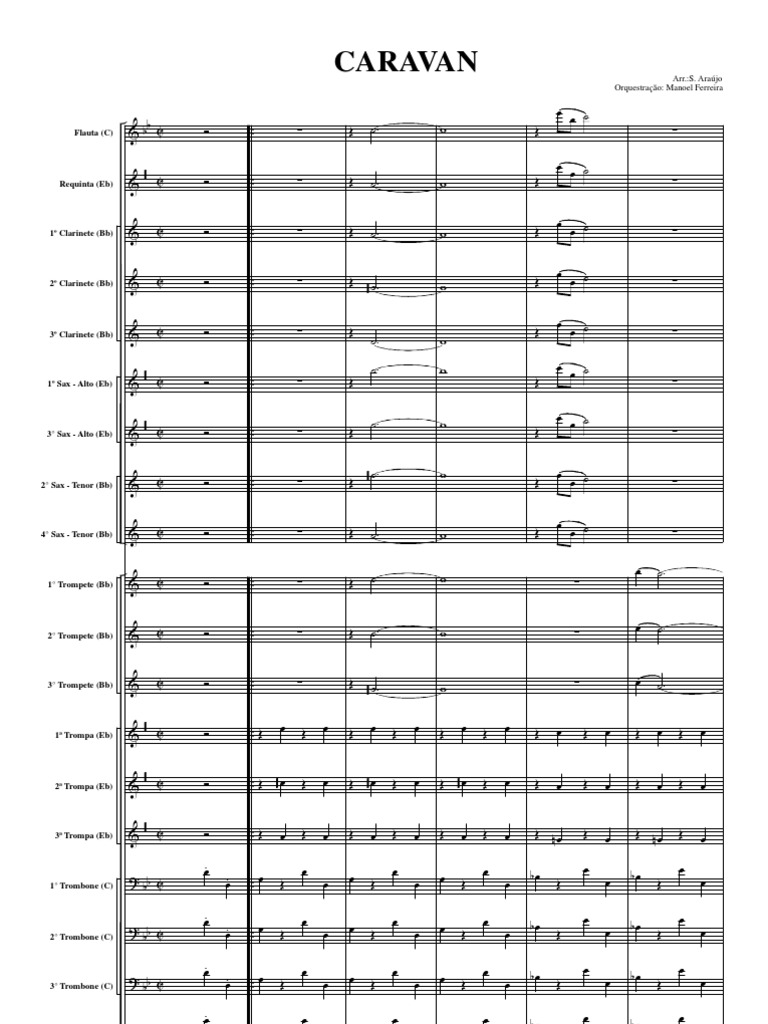 Blog - Caravan PDF | PDF | Saxophone | Saxophone ténor