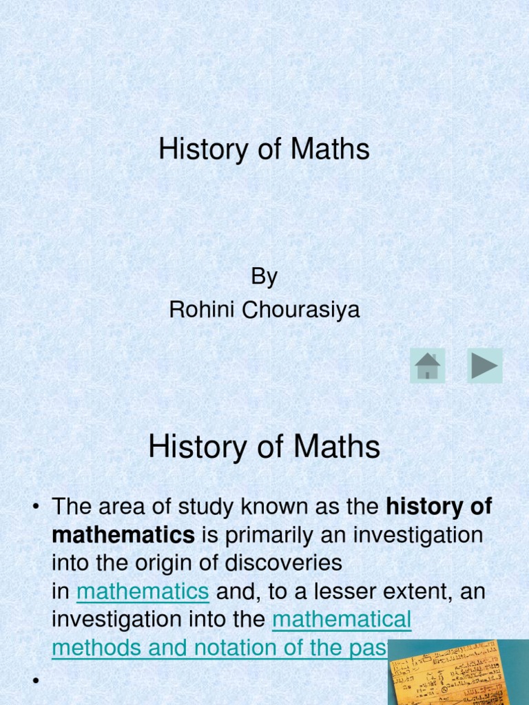 History of Math | PDF | Euclid | Teaching Mathematics