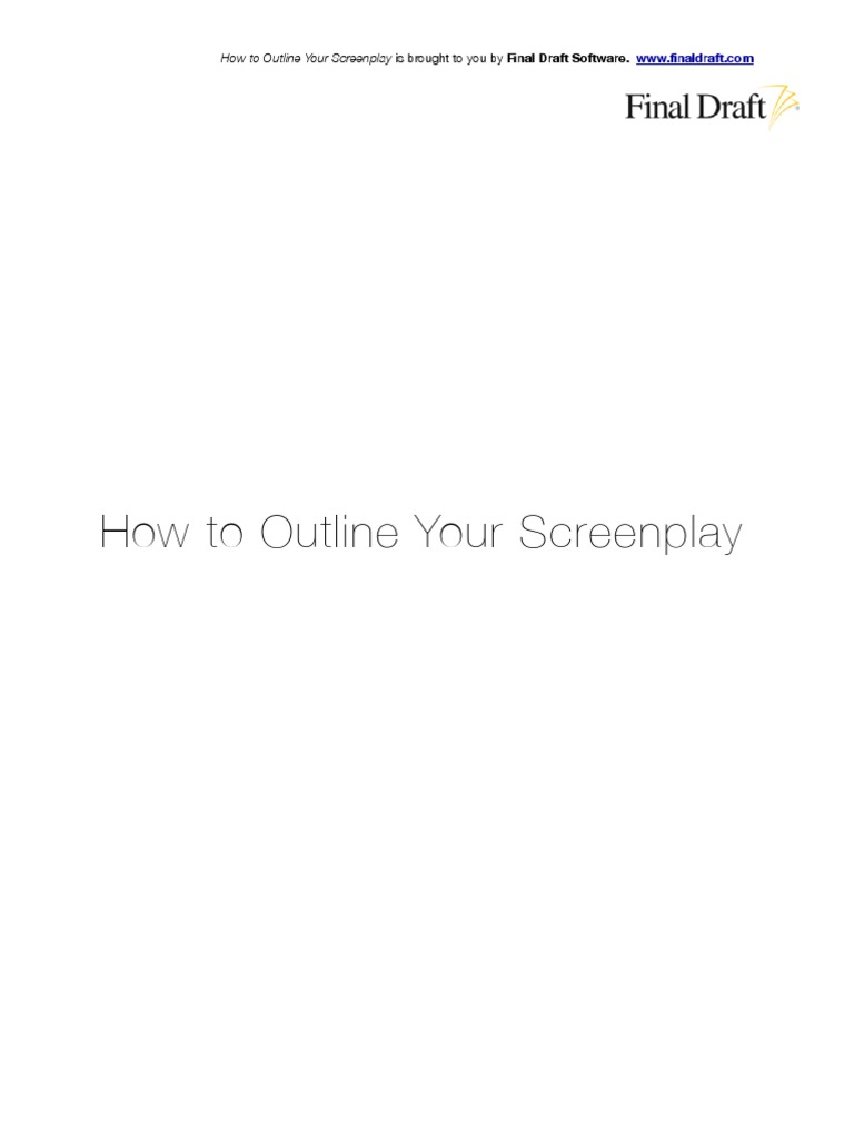 How To Outline Your Screenplay | PDF | Screenplay | Leisure