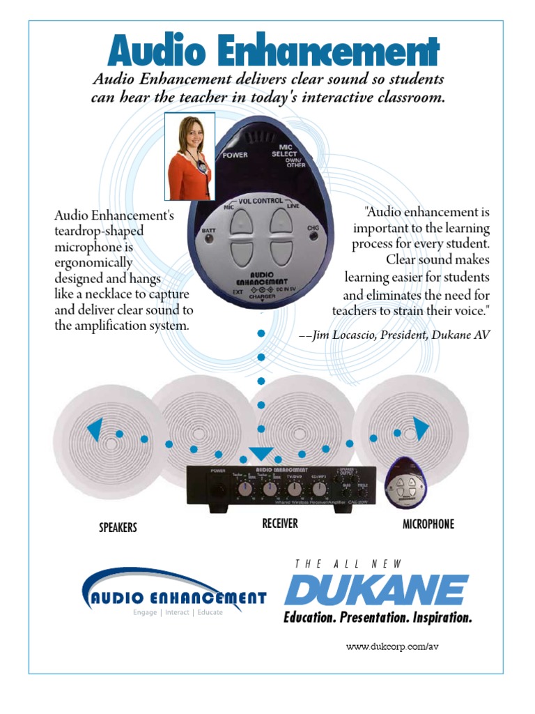 Dukane Audio Enhancement System | PDF | Loudspeaker | Microphone