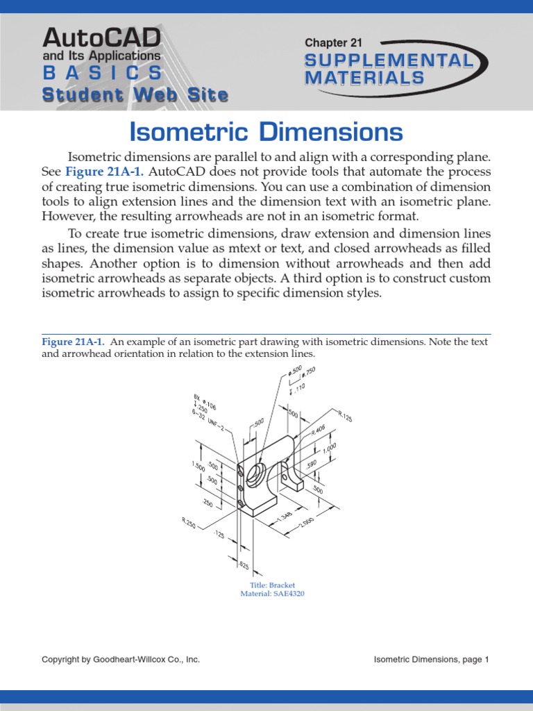 Isometric Dimensioning Autocad | PDF