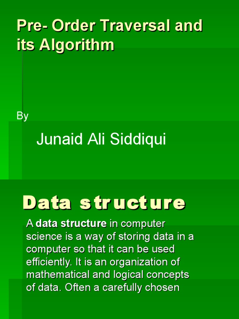 Pre Order Traversal Pdf Data Structure Information Retrieval 7372