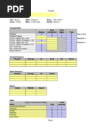 Shadowrun Fillable Character Sheet | PDF | Weaponry | Leisure