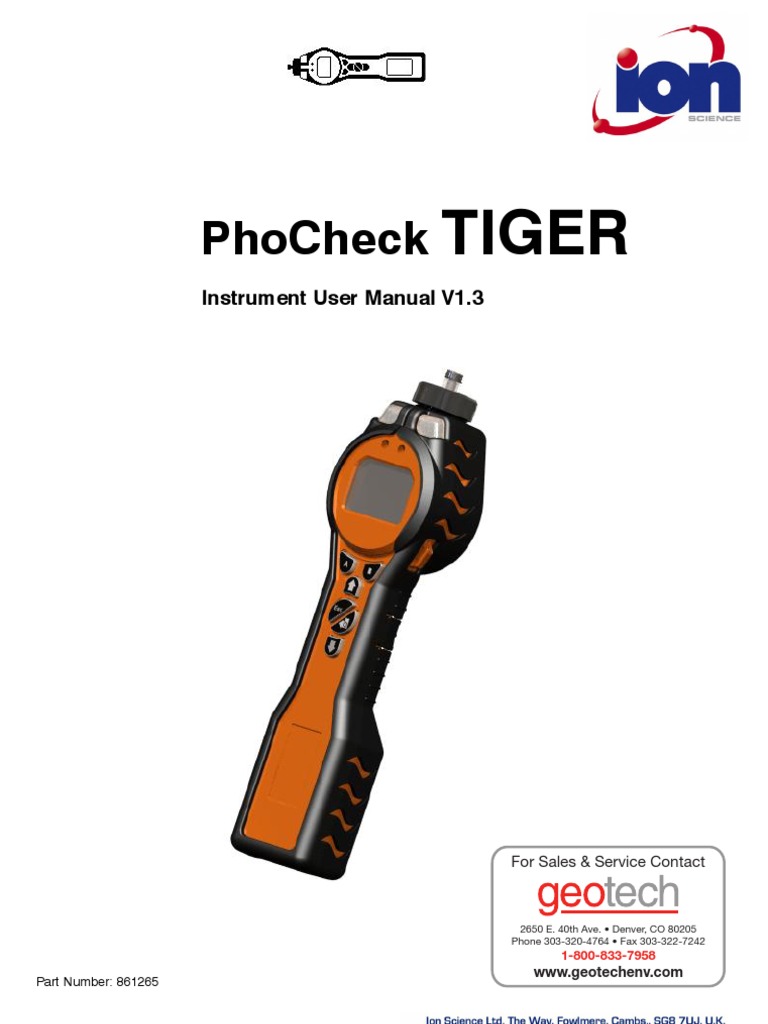 PhoCheck Tiger User Manual V1-3 | PDF | Battery (Electricity) | Battery ...