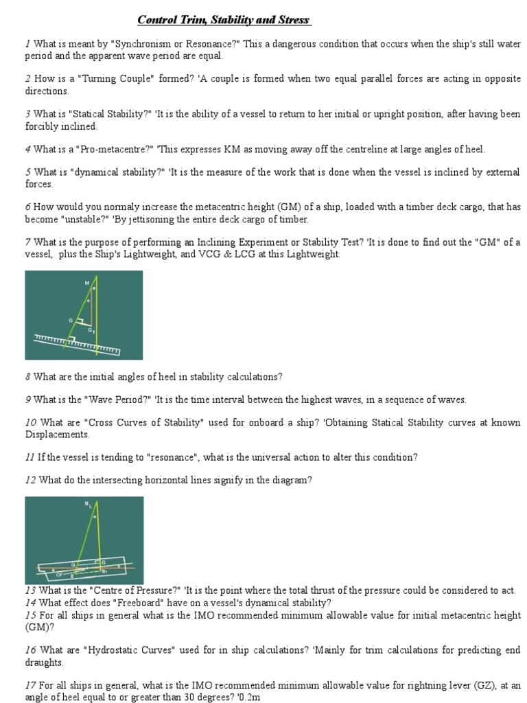 Control Trim and Stability Explained | PDF | Applied And ...