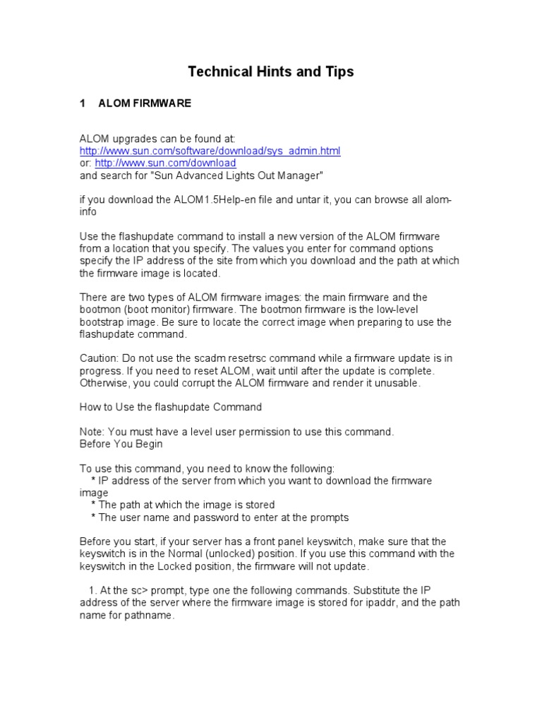 Technical Hints and Tips | PDF | Command Line Interface | Password