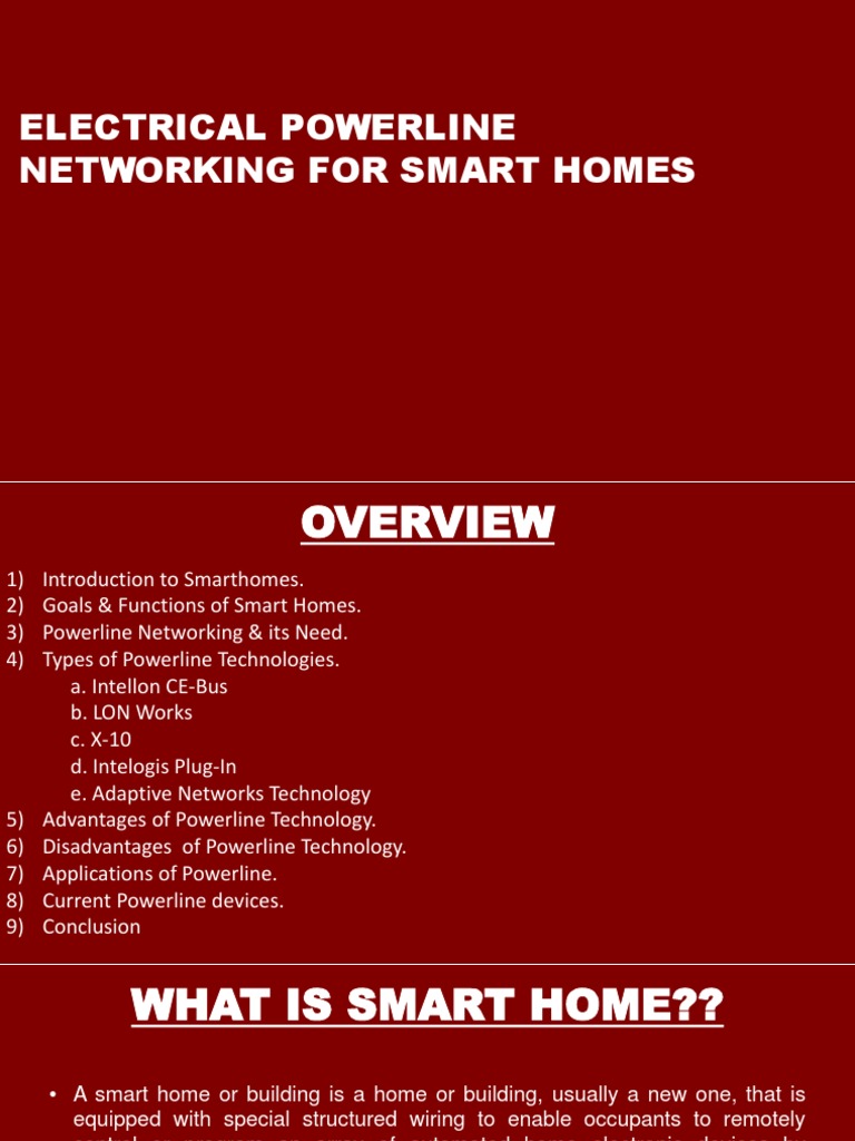 Electric Powerline Networking in Smart Home | PDF | Computer Network ...