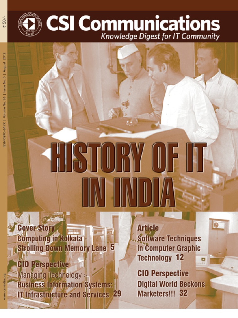Magazine: History of IT in India | PDF | Science And Technology | Computing