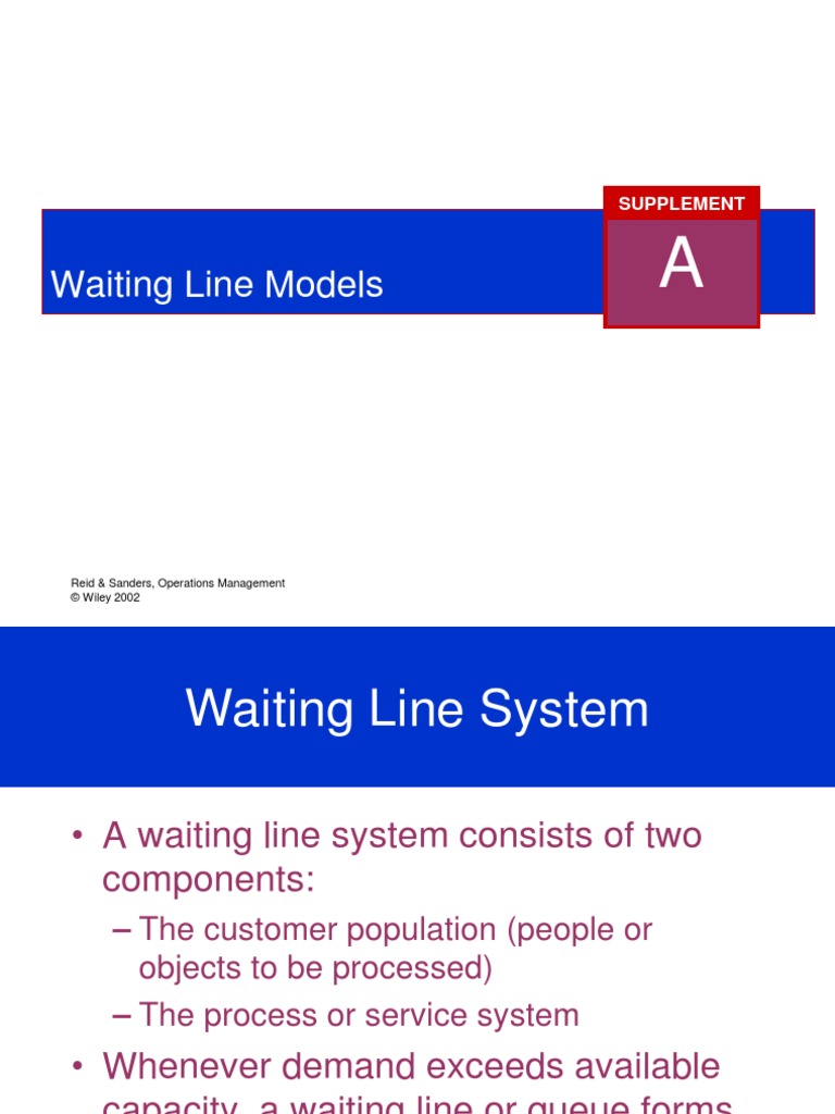 Waiting Line | Operations Management | Business Economics