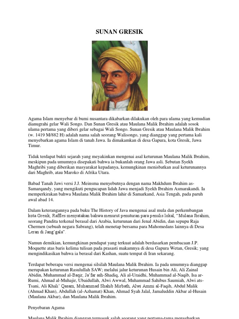 Sunan Gresik | PDF | Sejarah