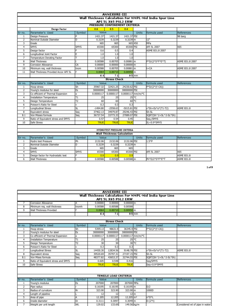 Thickness Analysis Report