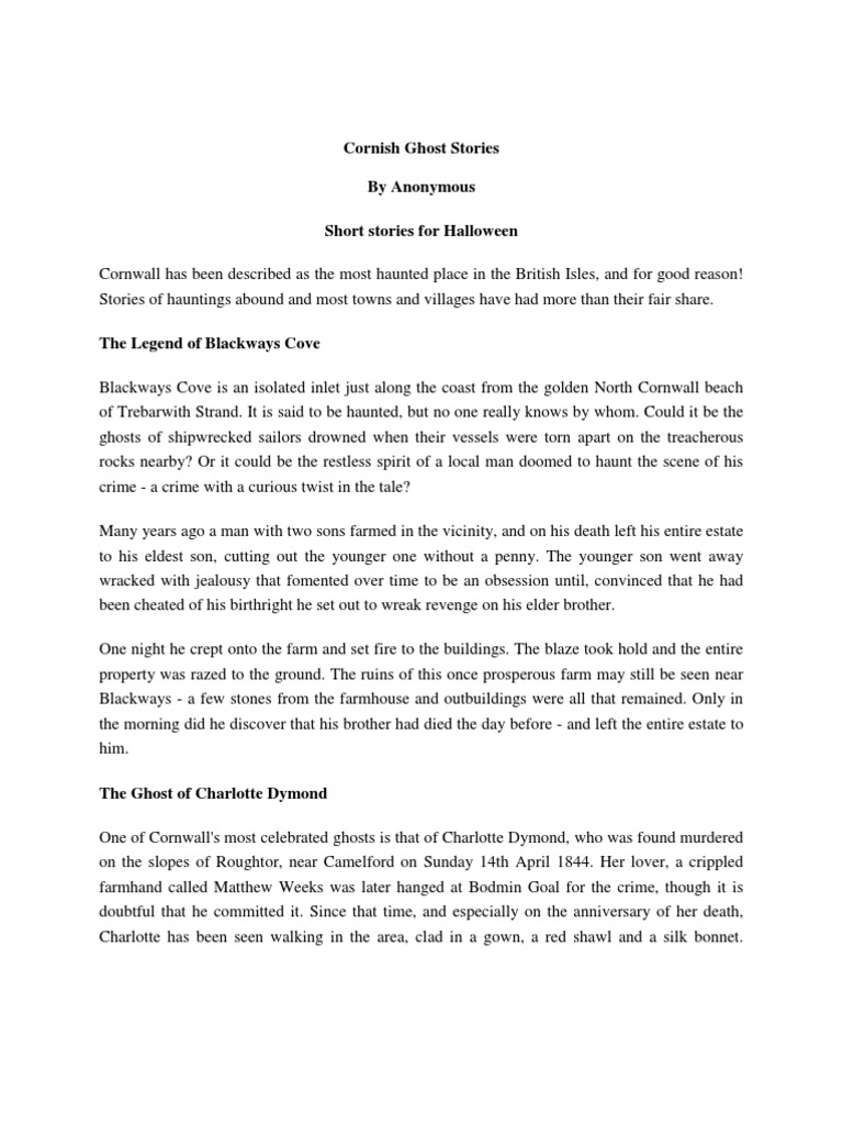 Cornish Ghost Stories | PDF | Pub | Ghosts