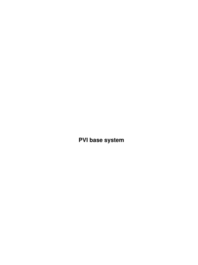 Pvi Base | PDF | Port (Computer Networking) | Object (Computer Science)