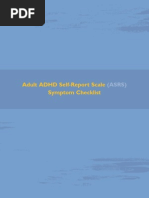 Adult ADHD Self-Report Scale (ASRS-v1.1) Symptom Checklist Instructions ...