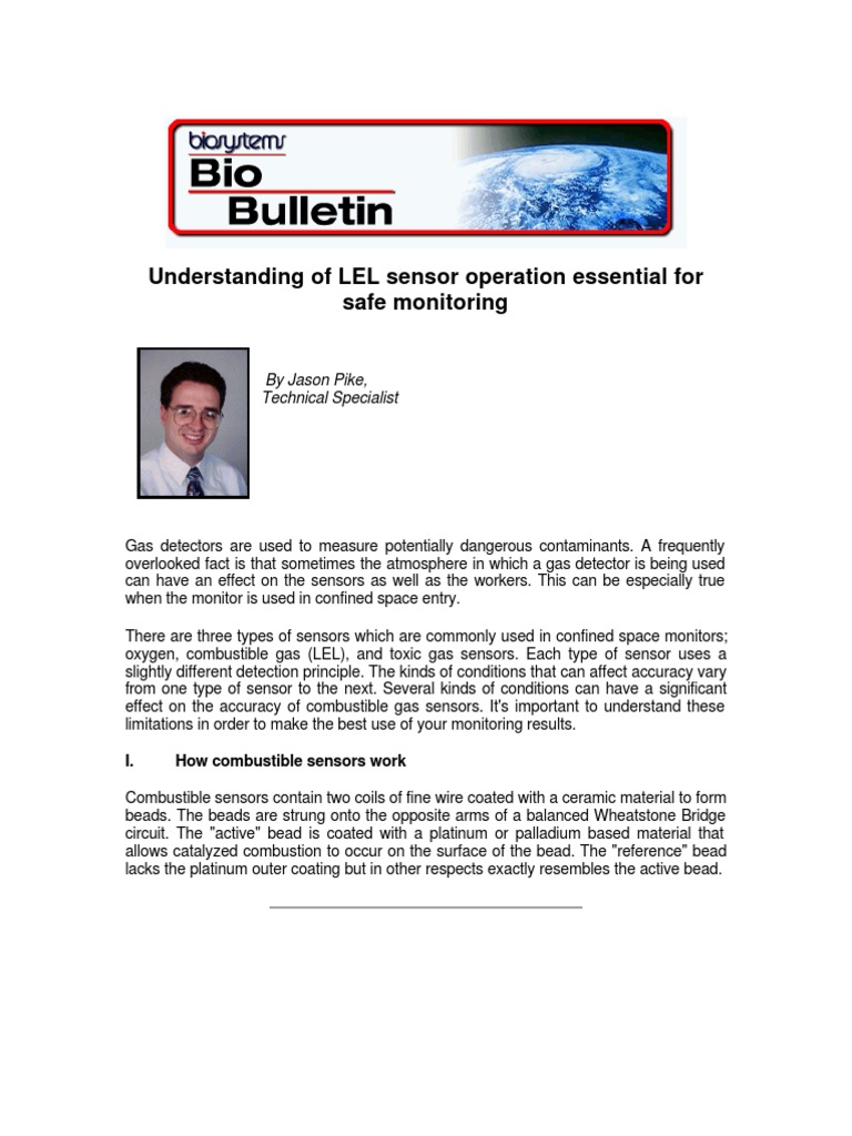 Understanding LEL Sensor Operation | PDF | Combustion | Chemistry