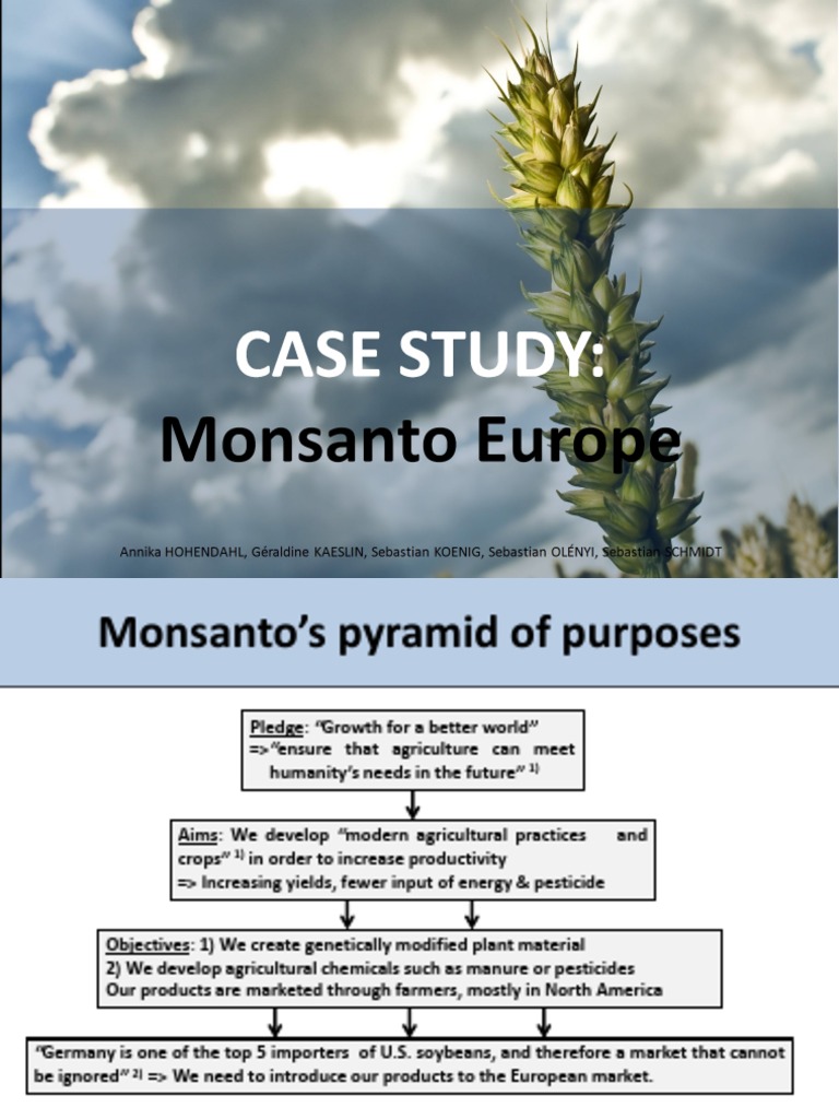 Monsanto - Presentation | PDF | Monsanto | Genetically Modified Organism
