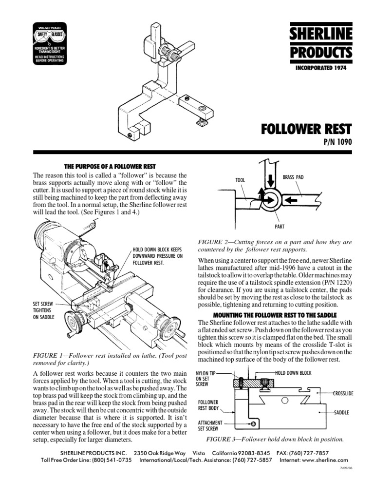 Follower Rest | PDF | Machining | Machines