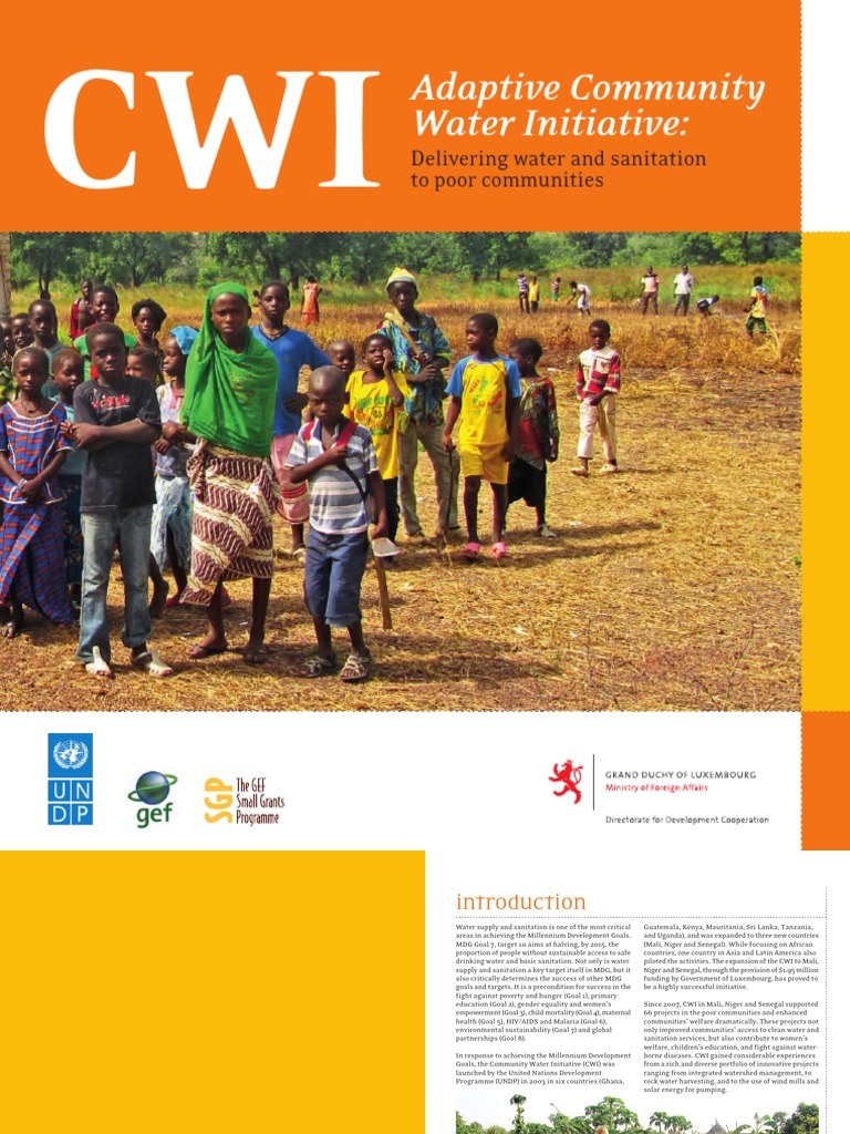 Adaptive Community Water Initiative: Delivering Water and Sanitation To ...