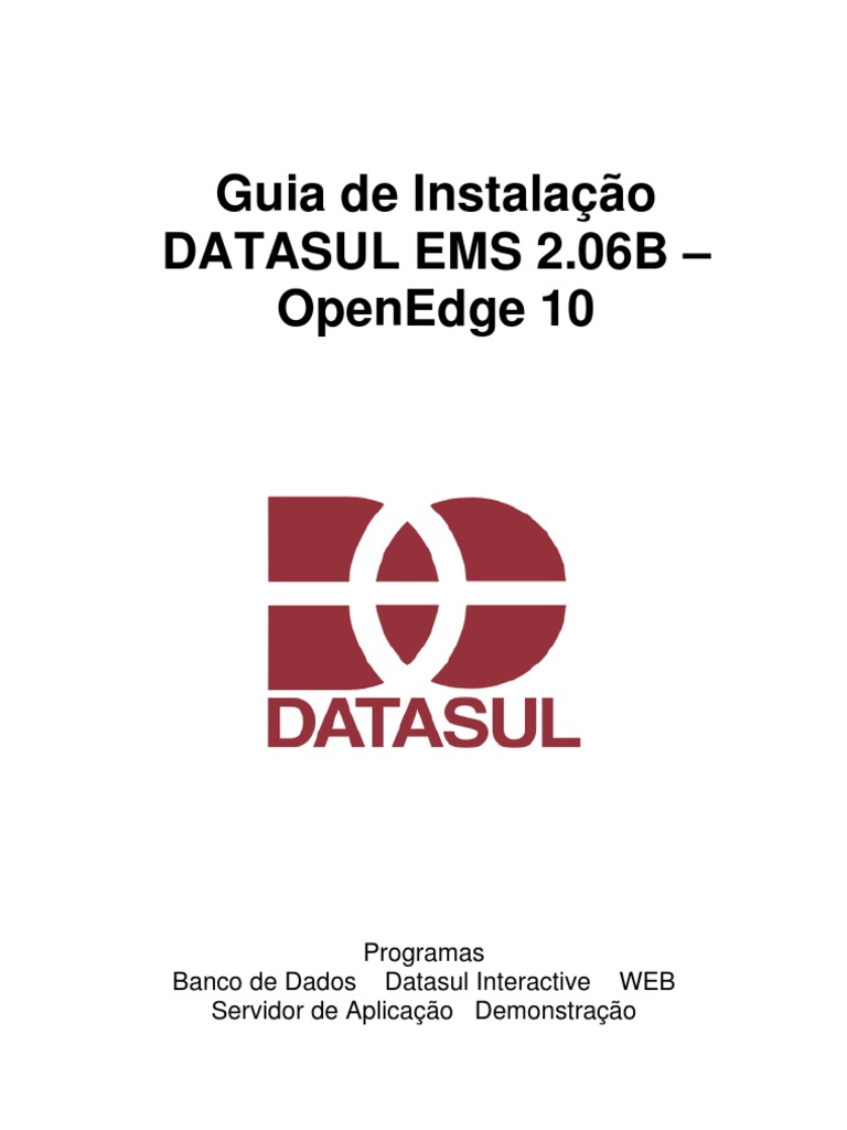 Guia de Instalacao Datasul Ems 2.06b-Oe10 | PDF | Servidor (informática ...