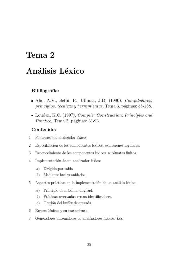 Analisis Lexico | PDF