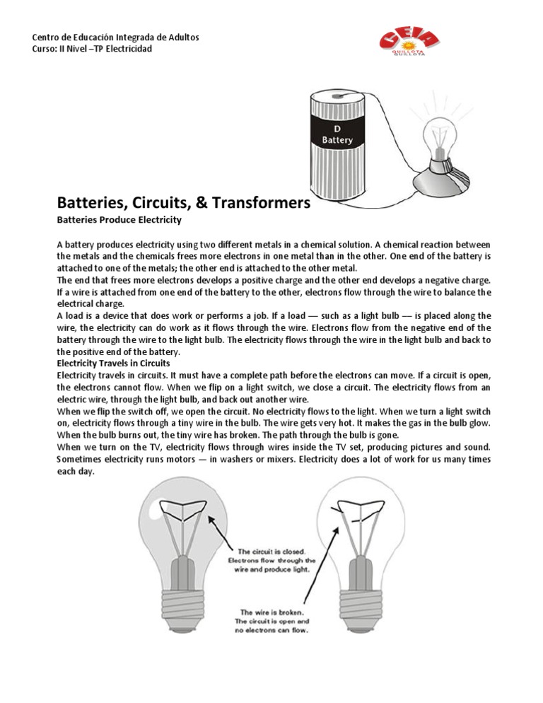 Understanding Batteries and Circuits | PDF | Science & Mathematics