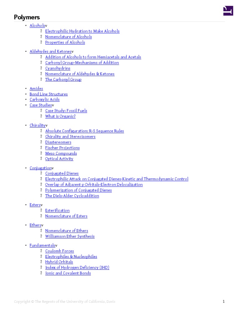 Types of Polymers2 | PDF | Polymers | Chemical Reactions