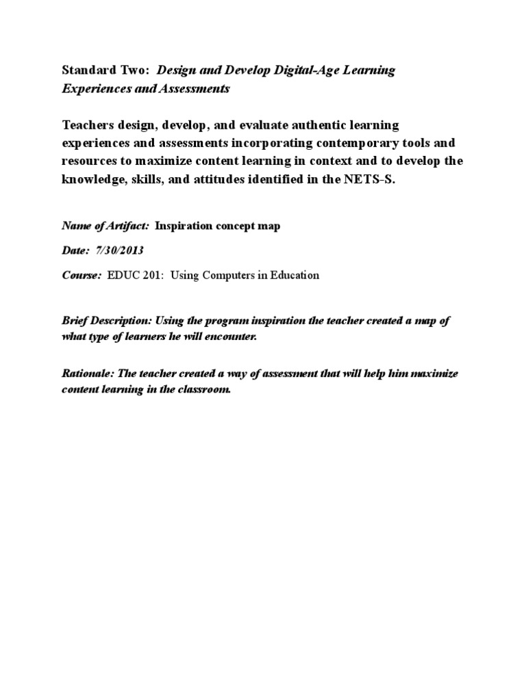 Portfolio Concept Map | PDF