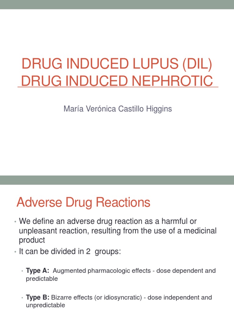 Drug-Induced Lupus and Nephrotic Syndrome: A Review of Etiology ...