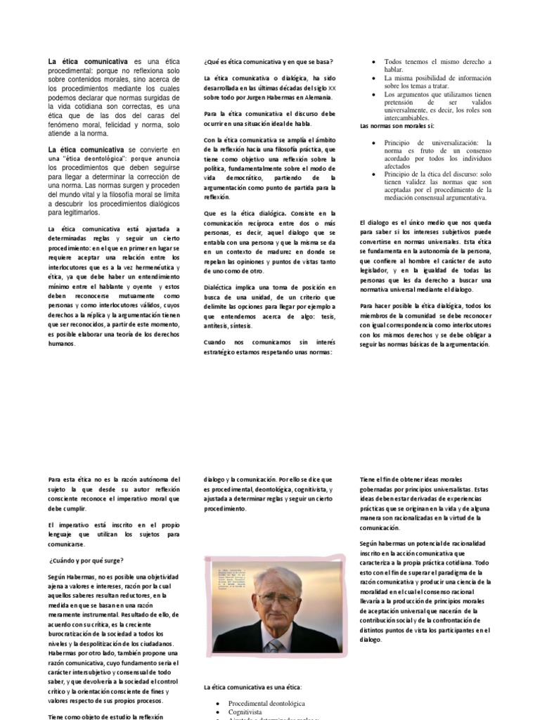 ÉTICA COMUNICATIVA Resumen | PDF | Teoría de la argumentación | Moralidad
