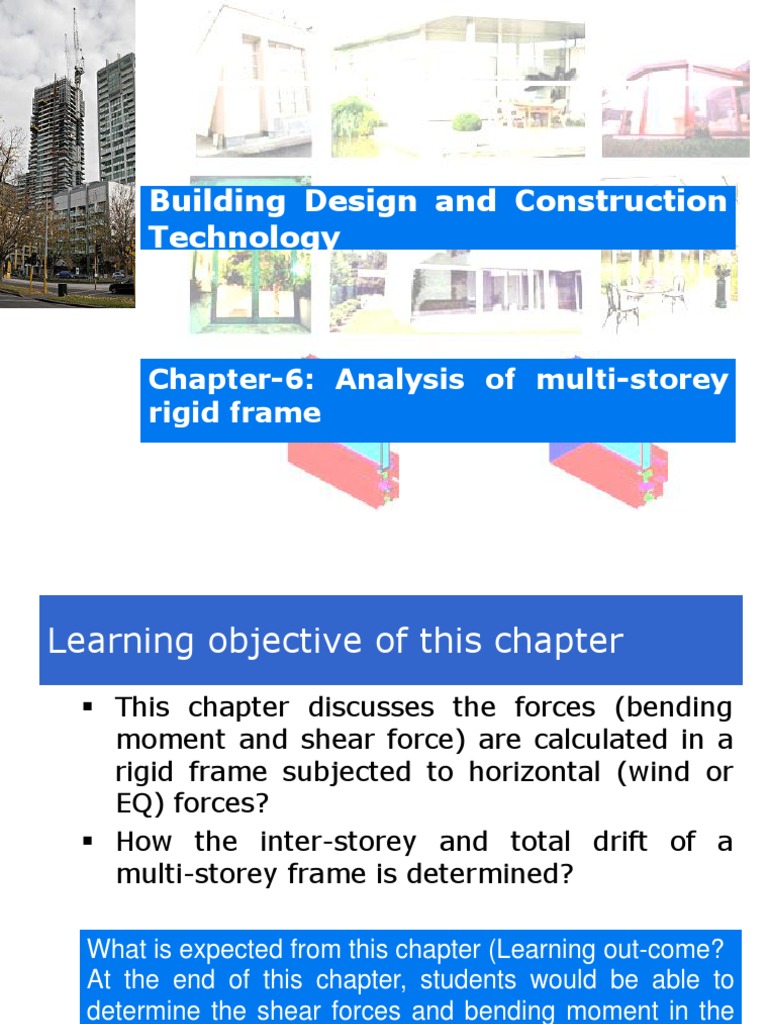 Analysis and Drift of Multi-Storey Rigid Frames | PDF | Bending | Beam ...