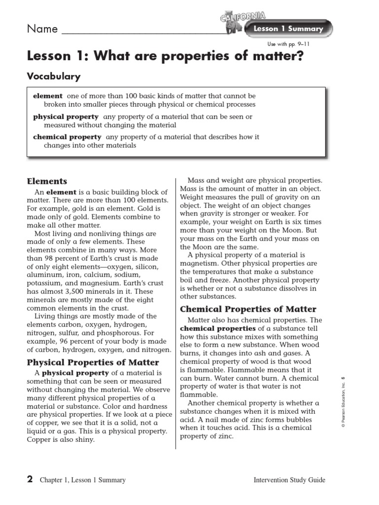 WHT Are Properties of Matter - Chemistry Chapter 1 Grade-6 Chemistry ...