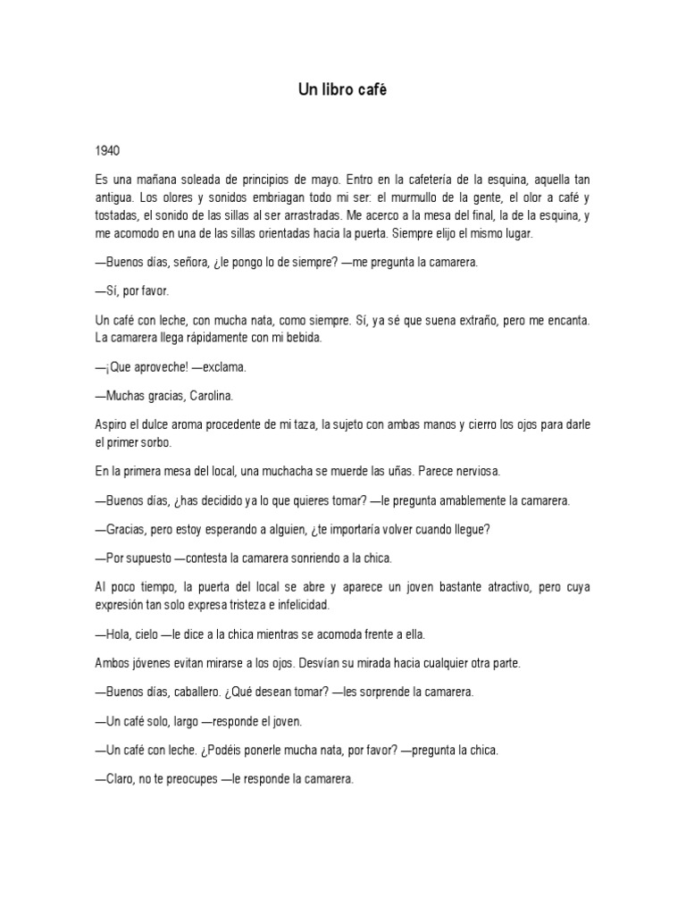 Un libro café | PDF | café | Amor