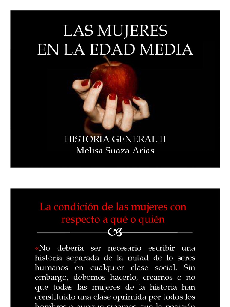 Unidad 7 La Mujer en La Edad Media - Melisa Suaza | PDF | Brujería | Mujer