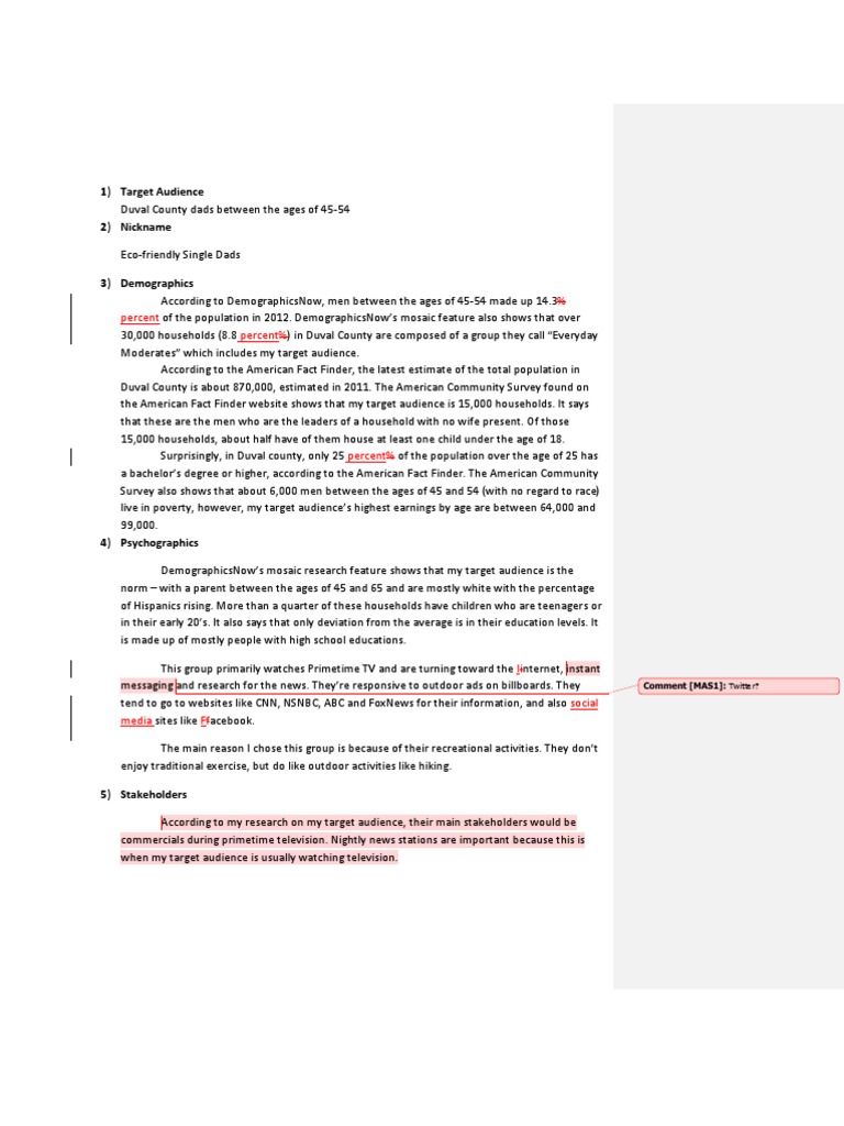 Audience Analysis | PDF