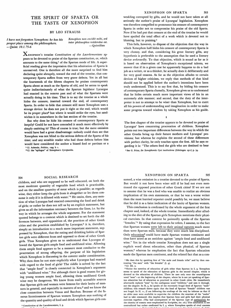 Xenophon Constitution of the Lacedaemonians | Sparta | Wife