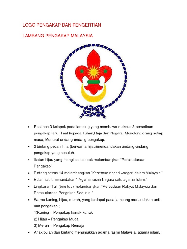 Logo Pengakap Dan Pengertian | PDF
