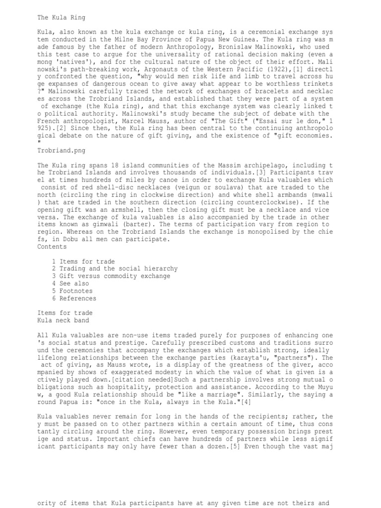 Kula Ring | PDF | Cultural Anthropology | Museology