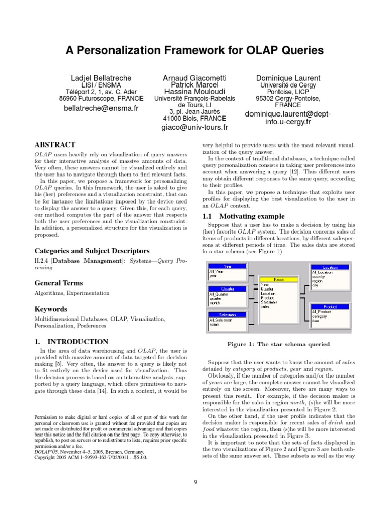 Querying Olap Databases | PDF | Database Index | Relational Database