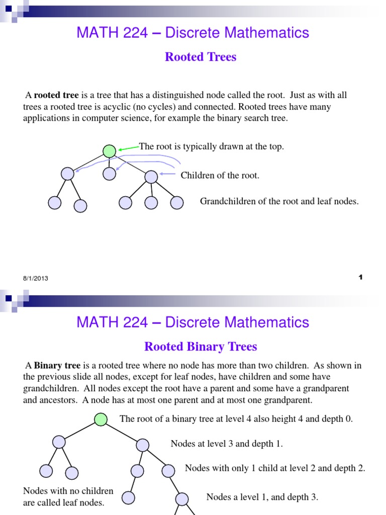 Discrete Maths Trees Pdf Theoretical Computer Science Algorithms And Data Structures