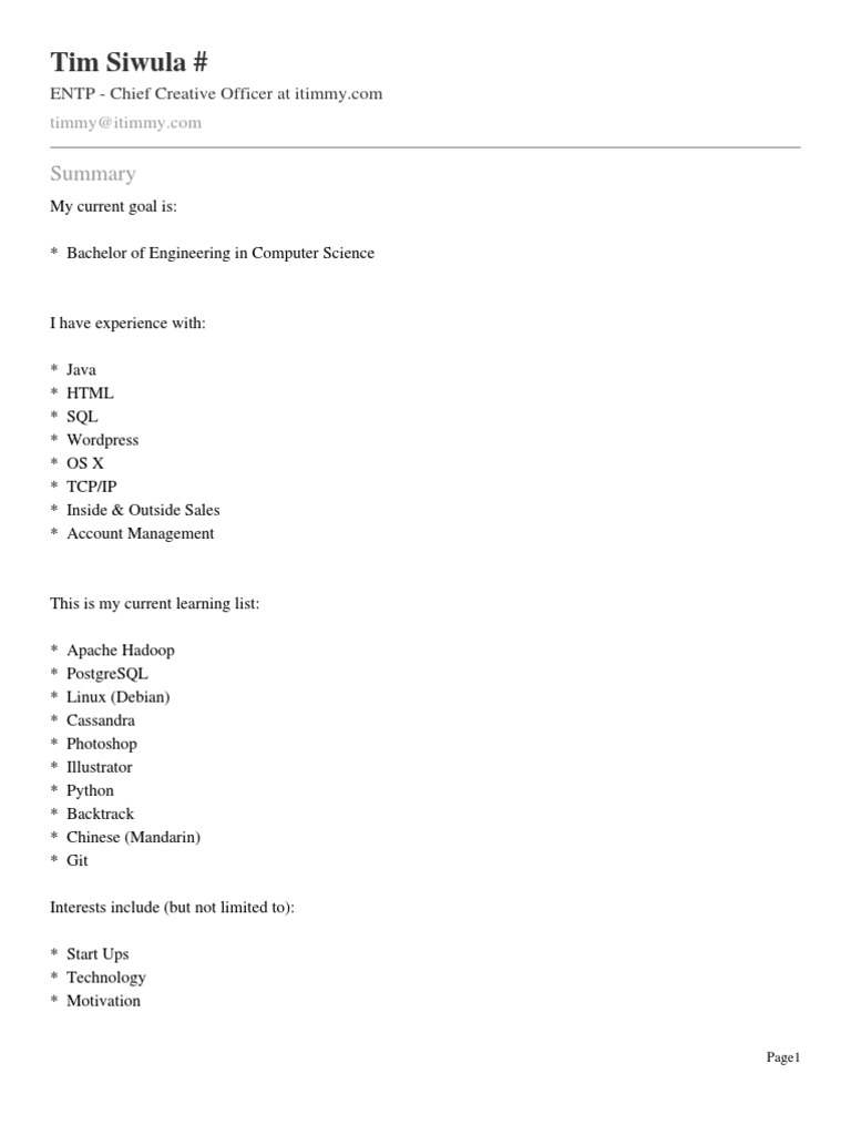 Tim Siwula | PDF | Sales | Multilingualism