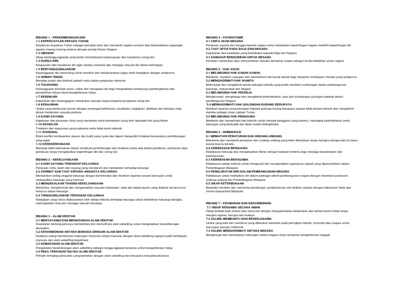 Nota Nilai Pendidikan Moral (SPM) | PDF