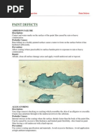 PAINT Coating Damage and Defects | PDF | Paint | Rust