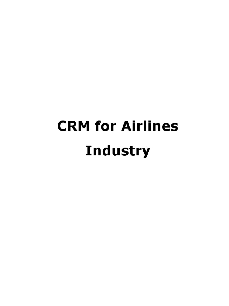 CRM Strategies for Airlines Industry | PDF | Java Virtual Machine | Xml